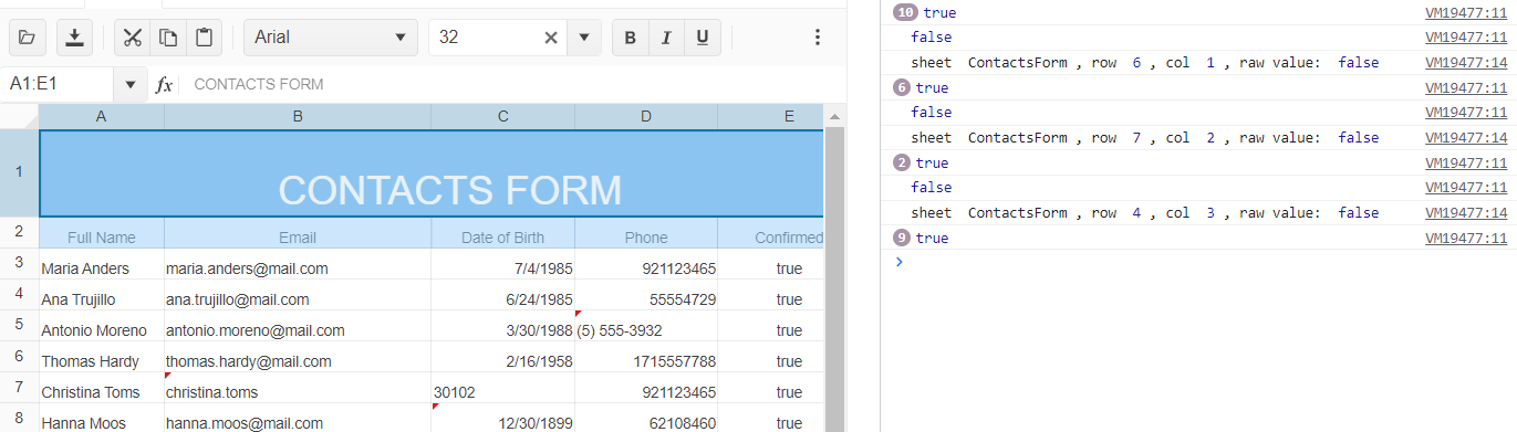 Check kendo spreadsheet for validation errors in UI for ASP.NET MVC | Telerik Forums