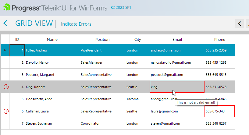 Use Idataerrorinfo In Radgridview With Lazy Loaded Hierarchy In Ui For Winforms Telerik Forums