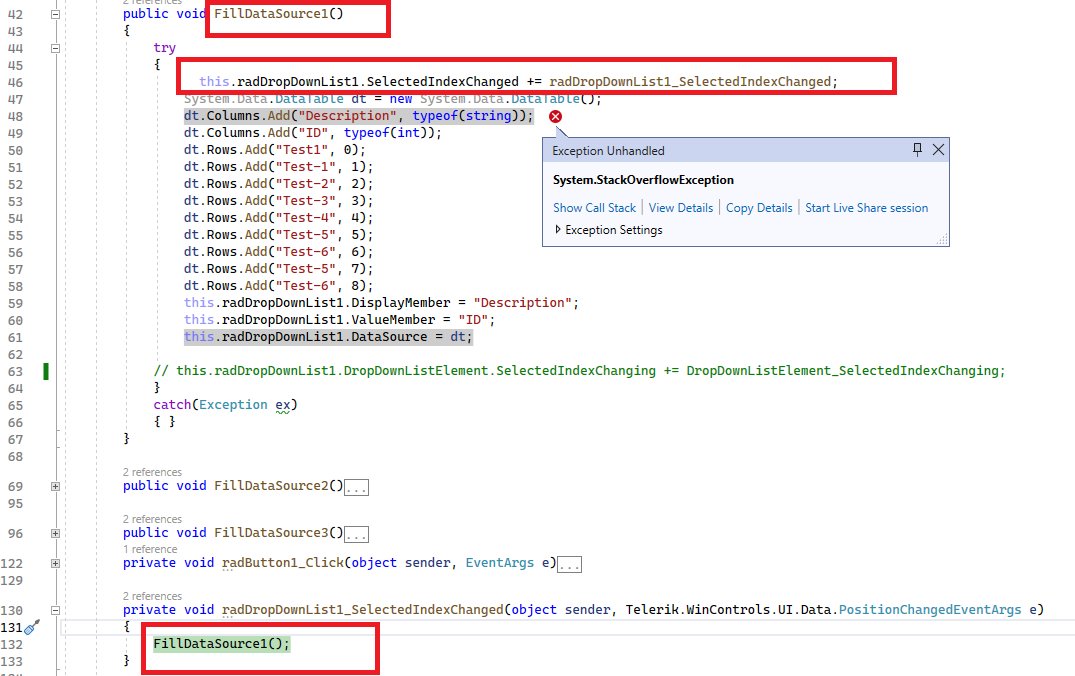 Telerick version 2023.1.314 RadDropDownList controls throwing ...