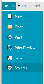Hide The File -> New Menu Option in UI for WinForms | Telerik Forums