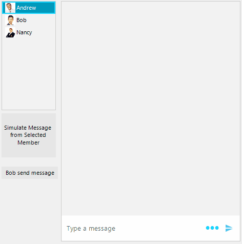 what to pair with rad chat for a chat application in UI for WinForms | Telerik Forums