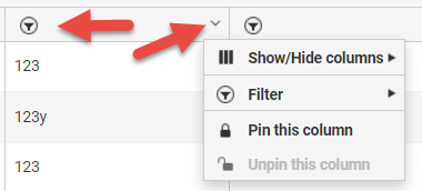 Display both the column menu and the filter icon on the grid column in Kendo UI for jQuery ...