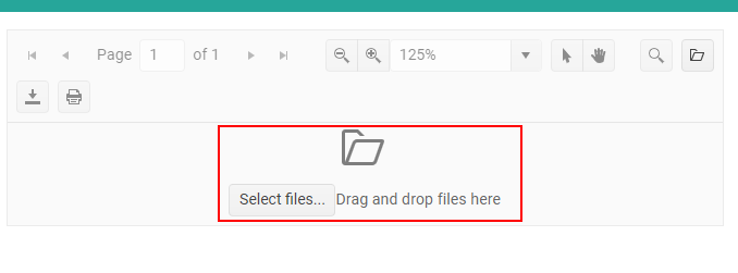 How To Disable And Hide The Select Files And Drag And Drop Part Of The Pdfviewer Component In
