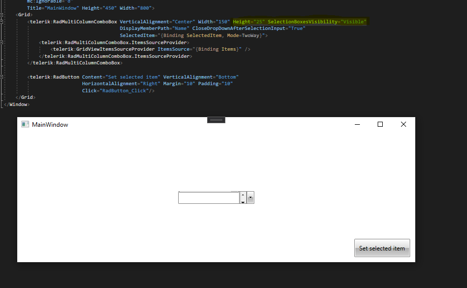 Radmulticolumncombobox Line Wrapping Unnecessarily In Ui For Wpf