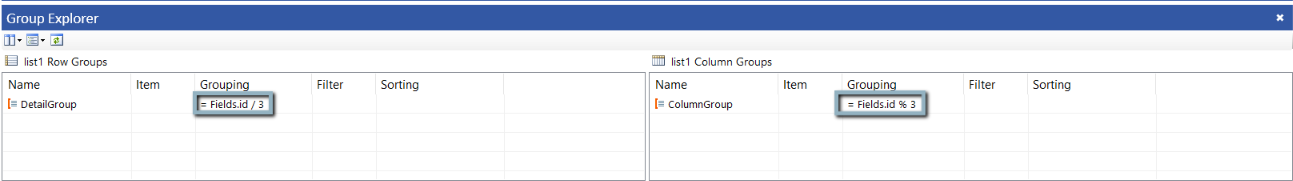 Lists growing horizontally and vertically in Reporting | Telerik Forums