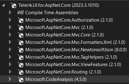 .Net 8 compatibility in UI for ASP.NET Core | Telerik Forums