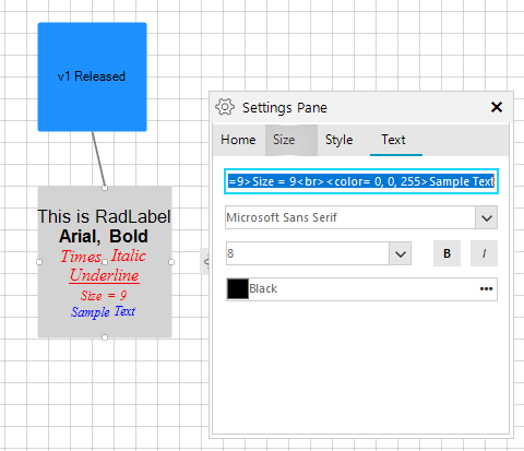 Raddiagram Text color change in UI for WinForms | Telerik Forums
