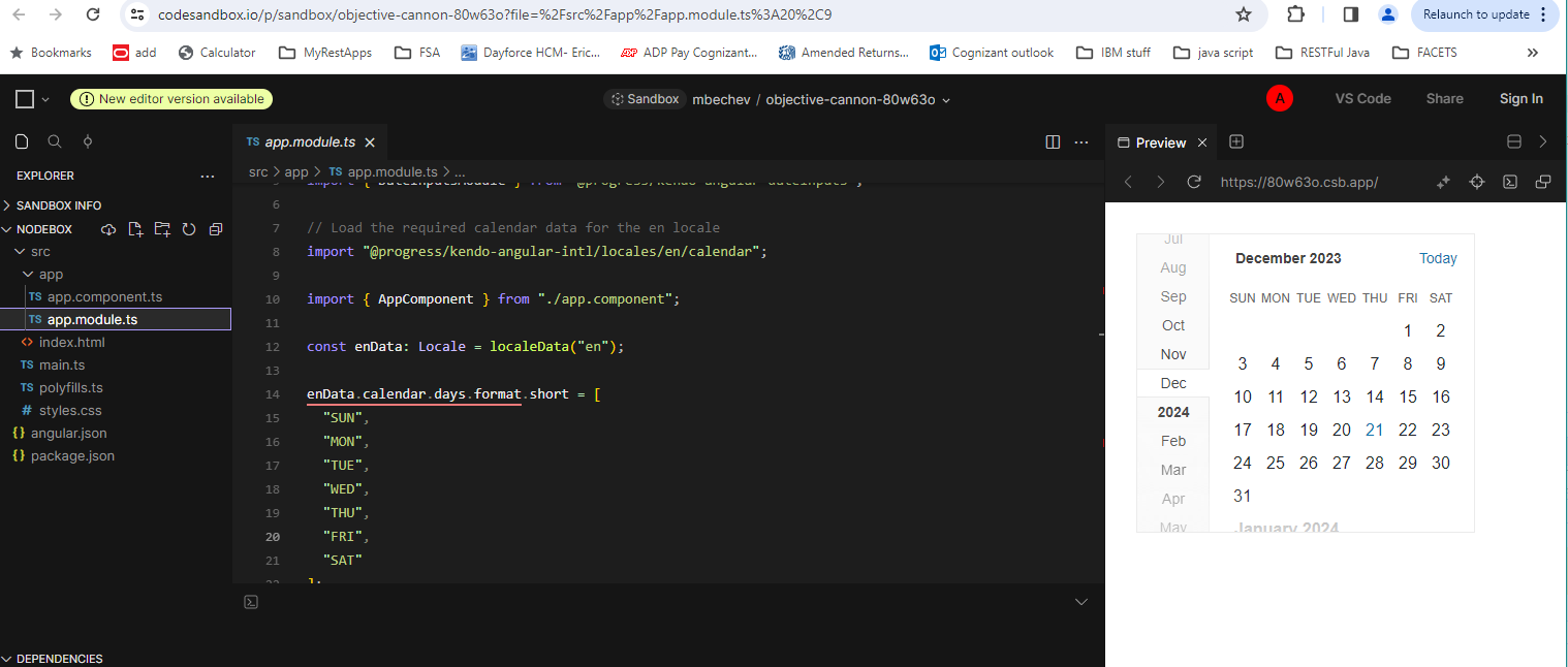 Kendo Calendar Internationalization In Kendo Ui For Angular Telerik Forums 