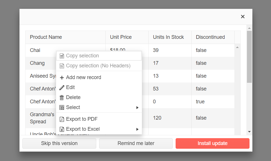The Kendo context menu does not appear in the modal popup. in Kendo UI for jQuery | Telerik Forums