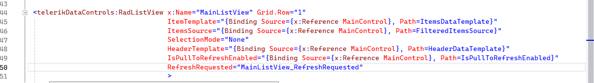 About On Ios Devices Can T Pull To Refresh In Radlistview Control In Ui For Maui Telerik