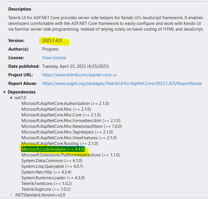 (ASP.NET Core) Microsoft.CodeAnalysis Package Conflict when migrating to .NET8 in UI for ASP.NET ...