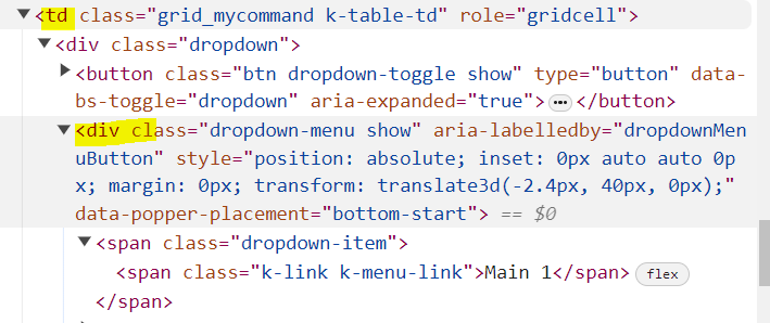 Problem with DropDownMenu inside of cell in KendoGrid in Kendo UI for jQuery | Telerik Forums