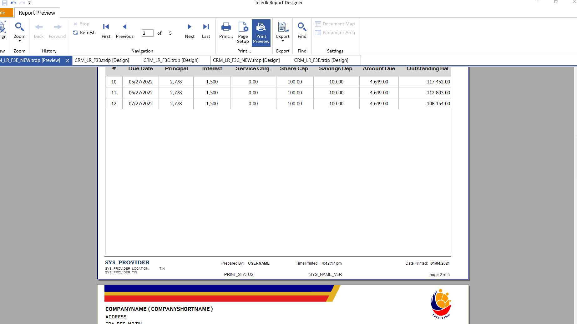 Table Rows Problem When Printing View In Report Server Telerik Forums 