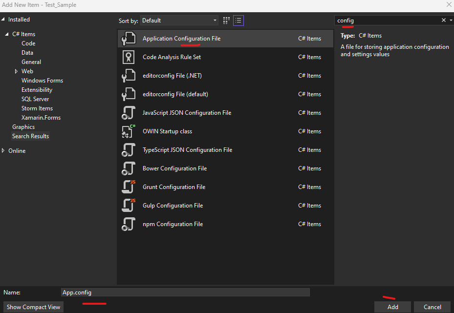 Why do some C# applications have an app.config file and others do not? in UI for WinForms ...