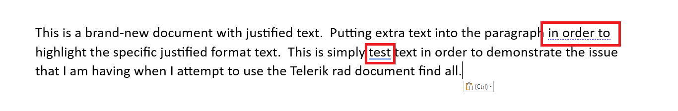 Radflowdocumenteditor Findall Results Unexpected In Telerik Document