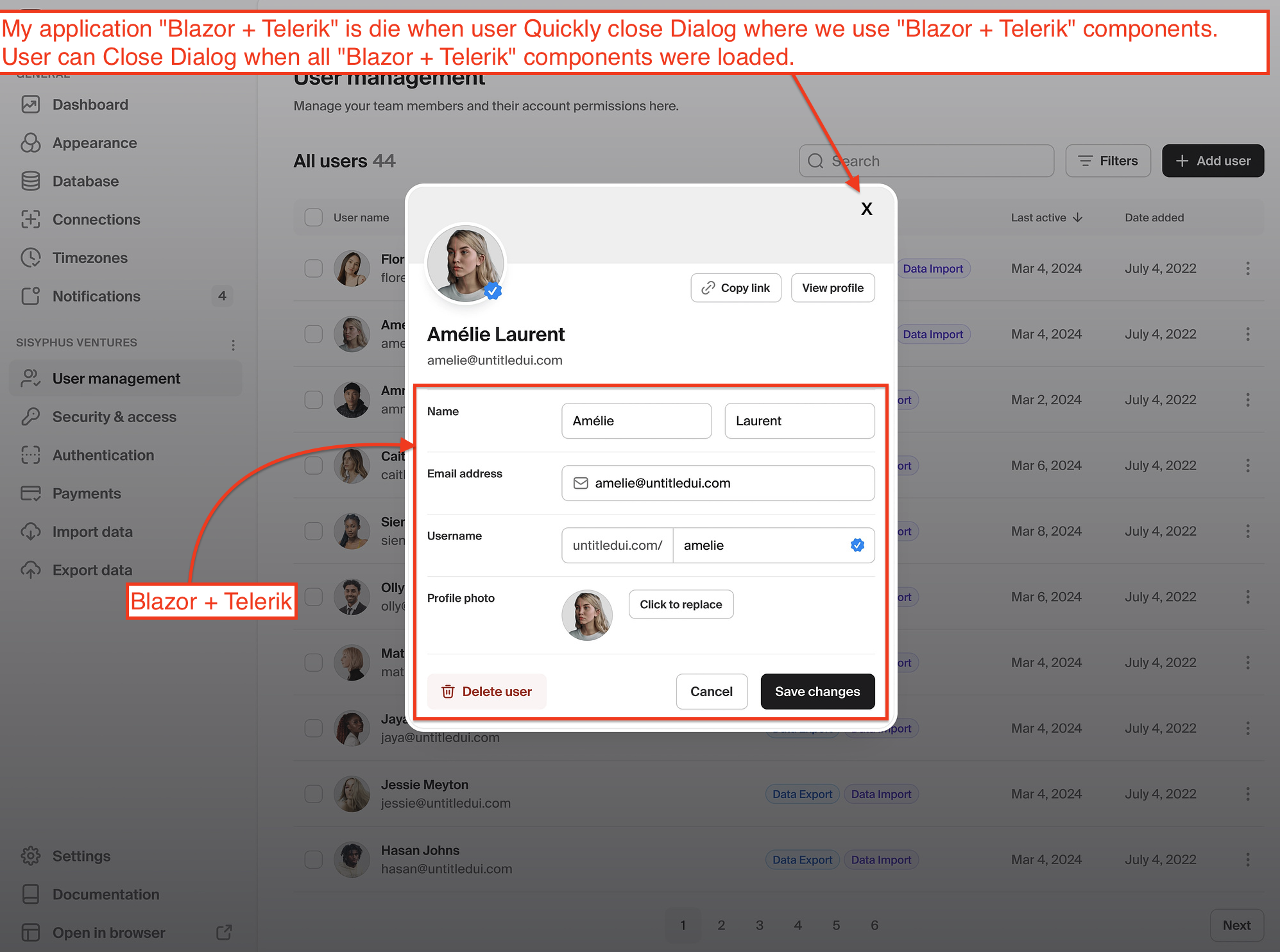TreeView Disposing/Error in UI for Blazor | Telerik Forums