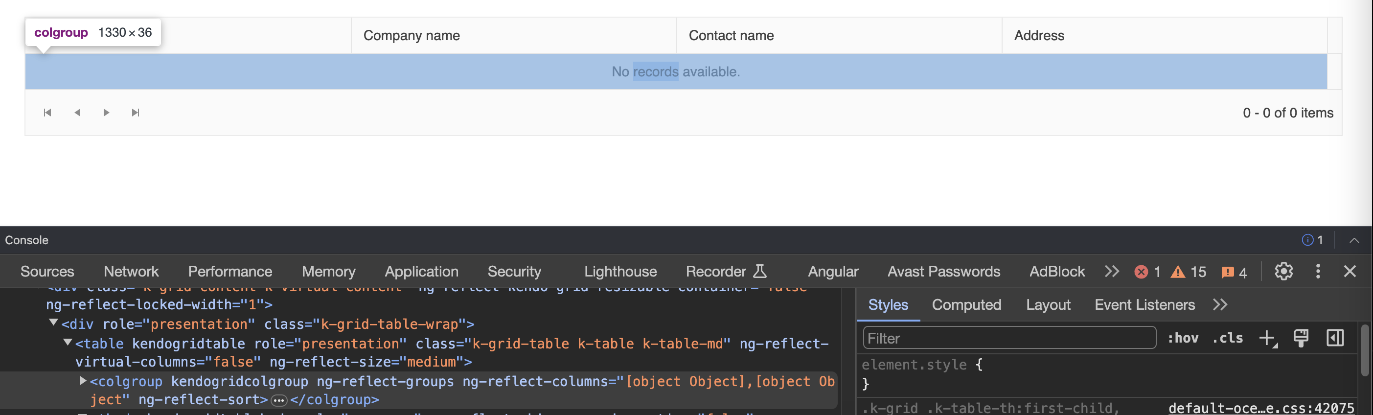 Digital Accessibility Issues When Using Kendo Grid In Angular In Kendo Ui For Angular Telerik