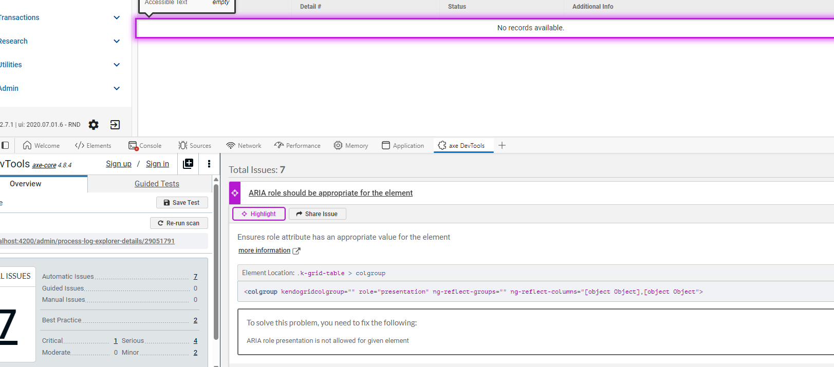 Digital Accessibility Issues When Using Kendo Grid In Angular In Kendo Ui For Angular Telerik