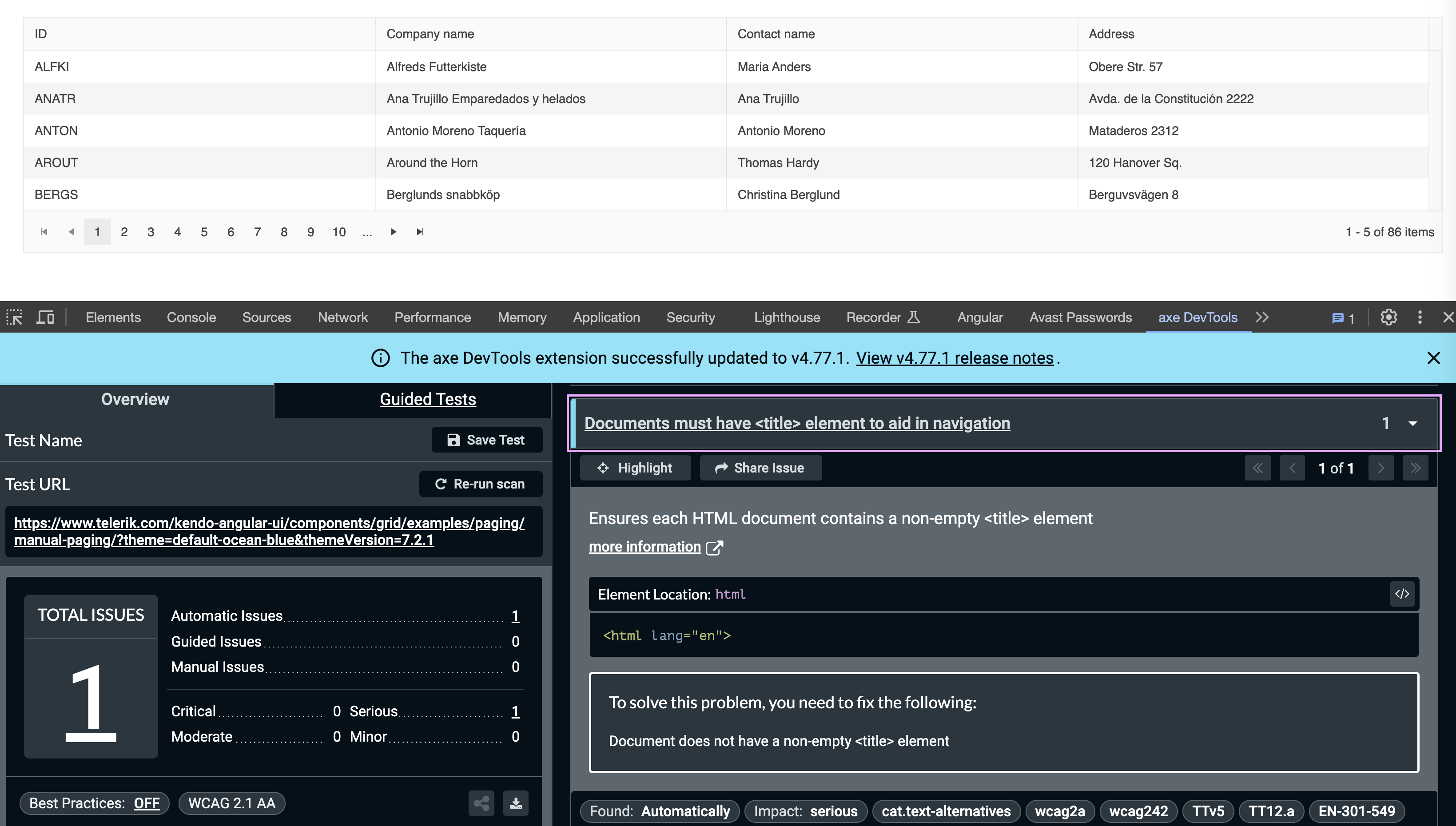 Digital Accessibility Issues when using kendo grid in angular in Kendo ... Digital Accessibility Issues when using kendo grid in angular in Kendo ...