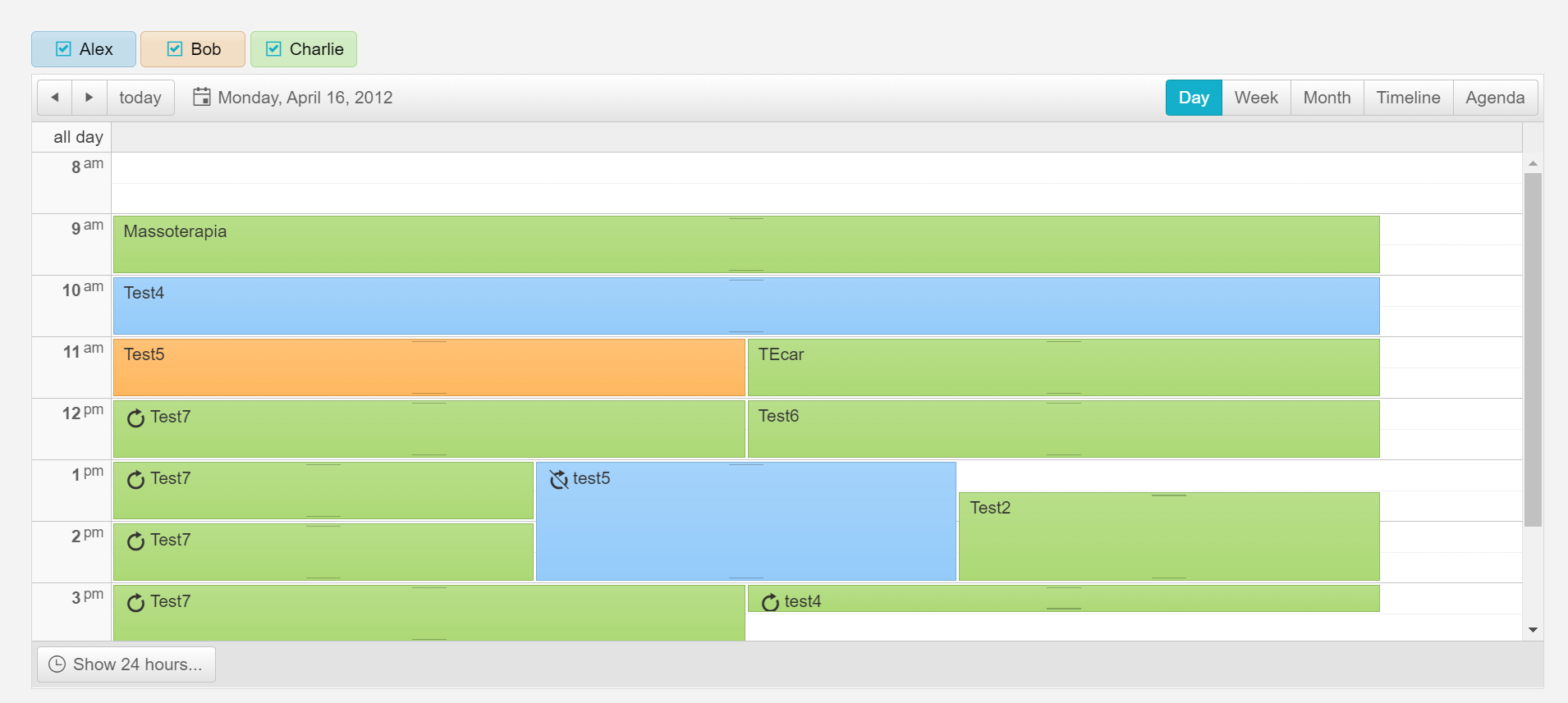 Rad Gantt View or Scheduler for display Multiple tasks in one line. in UI for ASP.NET AJAX ...