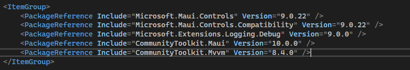 Telerik Maui release 9.0.0 create package conflicts in UI for .NET MAUI | Telerik Forums
