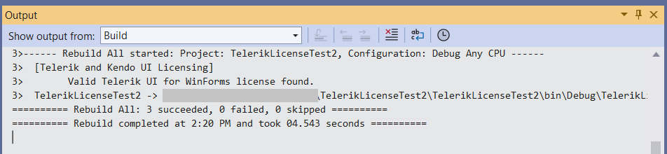No license found for Telerik ui for winforms in UI for WinForms ...