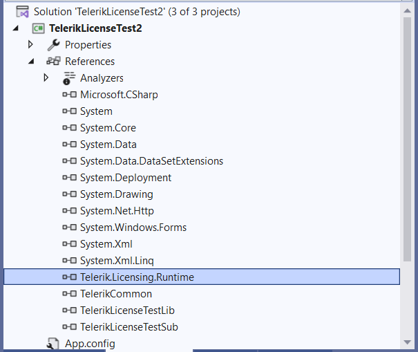 No license found for Telerik ui for winforms in UI for WinForms | Telerik Forums