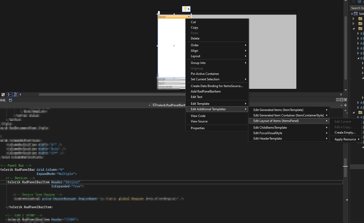 Removing RadPanelBar highlighting in wpf in UI for WPF | Telerik Forums