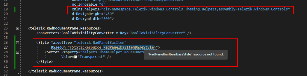 Removing RadPanelBar highlighting in wpf in UI for WPF | Telerik Forums