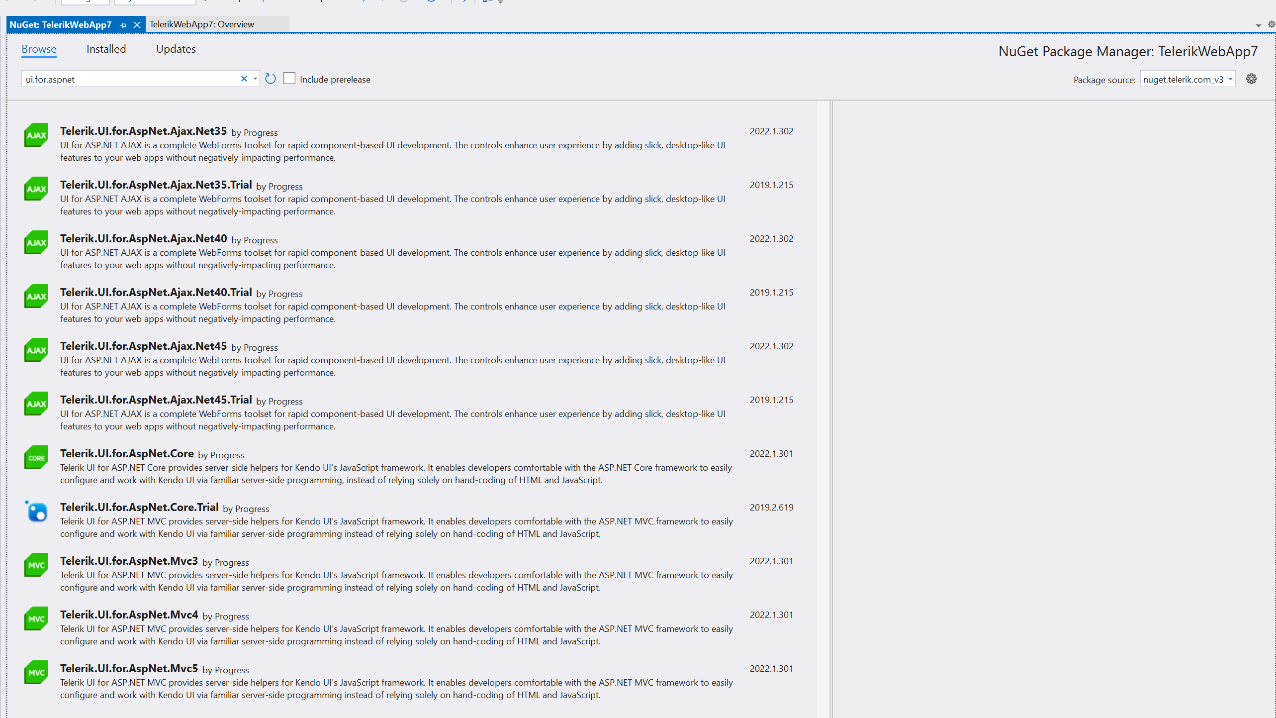 Installing a previous version of controls in UI for ASP.NET AJAX | Telerik Forums