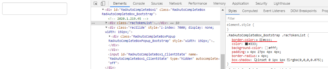 How to remove the border of RadAutoCompleteBox? in UI for ASP.NET AJAX | Telerik Forums
