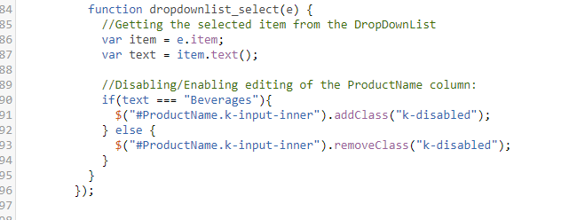 Programmatically setting column to editable in Kendo UI for jQuery ... Programmatically setting column to editable in Kendo UI for jQuery ...