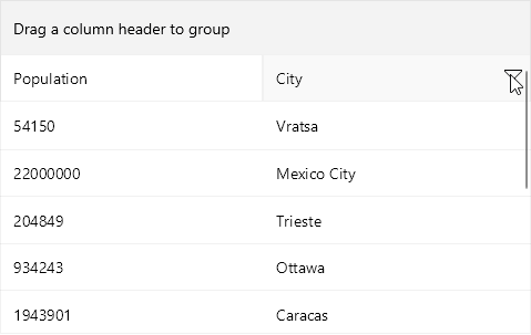 .NET MAUI DataGrid Filtering Filter Control Template - Telerik UI for .NET MAUI