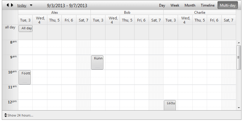 Telerik Web Forms Scheduler Views Multi Day View Telerik Ui For Aspnet Ajax