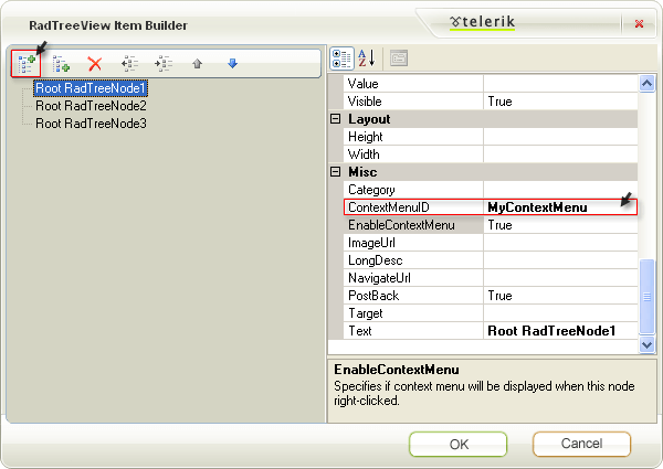 Telerik Web Forms Treeview Context Menus Tutorial On Creating A Context Menu At Design Time