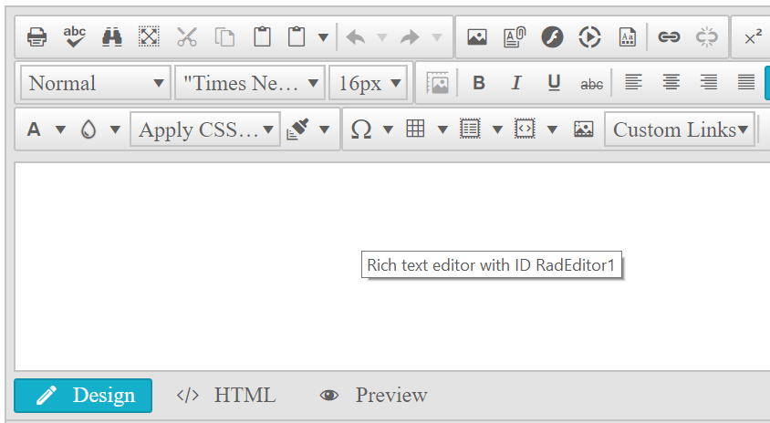 Telerik Web Forms Hide Radeditor Tooltip When Contentareamode Is Div Telerik Ui For Aspnet Ajax