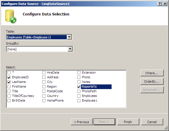 Telerik Web Forms Tab Strip Data Binding Binding To Linqdatasource Telerik Ui For Aspnet Ajax