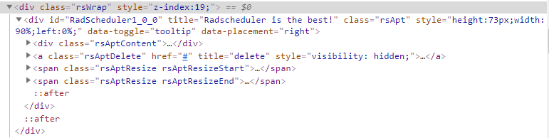 Telerik Web Forms Apply Custom Html Attributes To The Scheduler Appointment Telerik Ui For Asp
