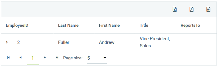 Telerik Web Forms Treelist Items Command Item With Export Buttons Telerik Ui For Aspnet Ajax