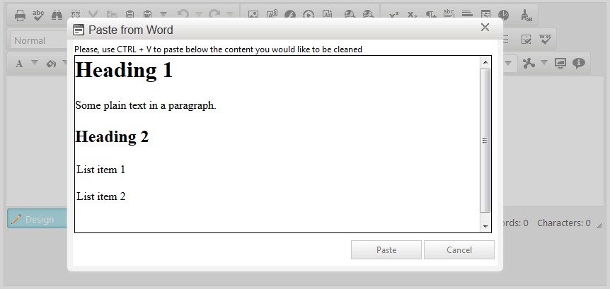 Telerik Web Forms Editor Managing Content Pasting Content Overview Telerik Ui For Aspnet Ajax