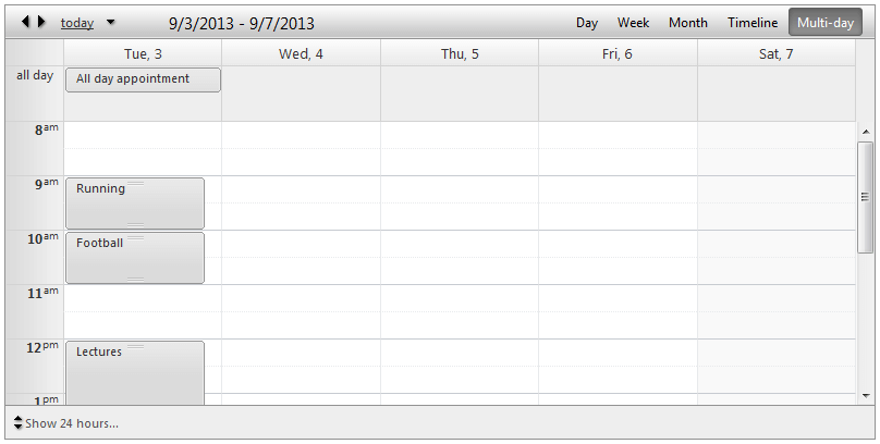 Telerik Web Forms Scheduler Views Multi Day View Telerik Ui For Aspnet Ajax