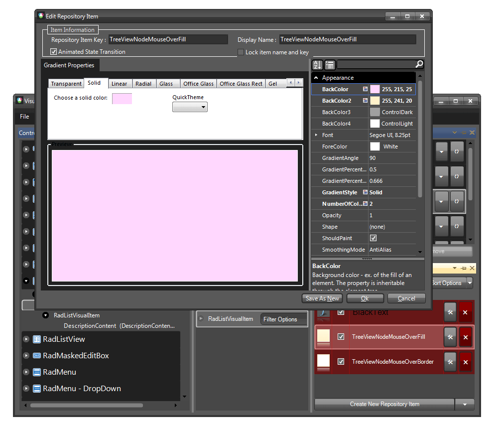 WinForms DropDown and ListControl ListControl Customizing Appearance ...