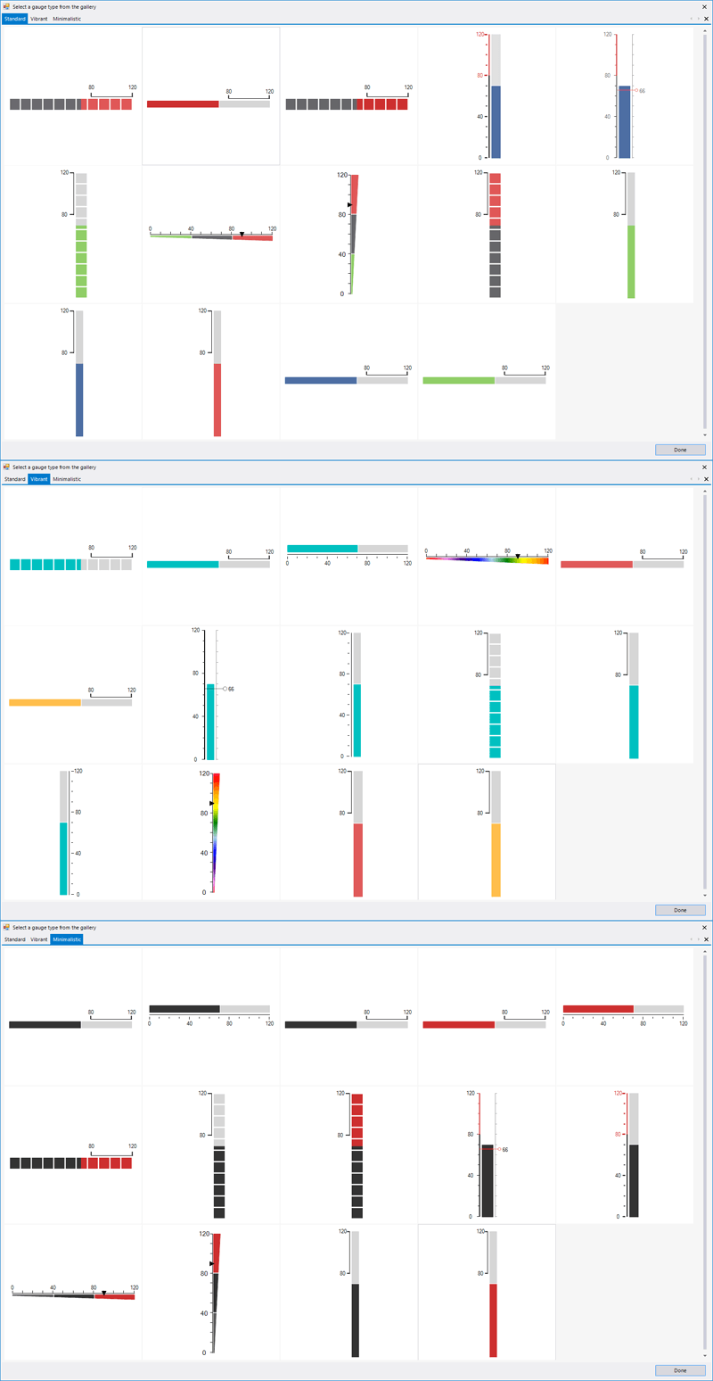 WinForms Gauges Linear Gauge Design Time Design Time - Telerik UI for ...
