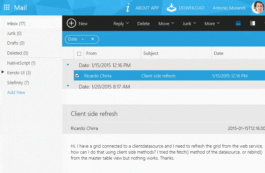 Web Mail—A New Demo Application using UI for ASP.NET AJAX