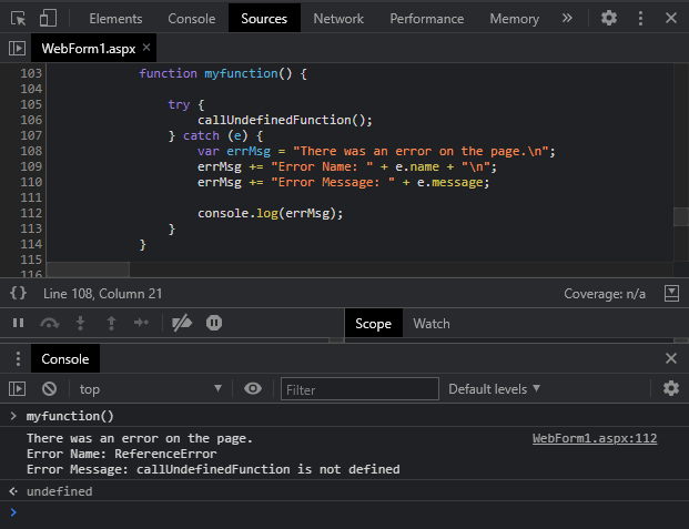 Debugging Your Application on Client-Side