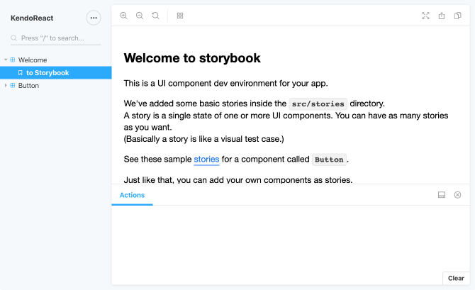 UI Component Development with Storybook and KendoReact