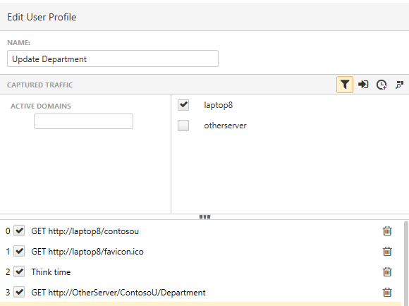 Modifying Your Load Test User Profile