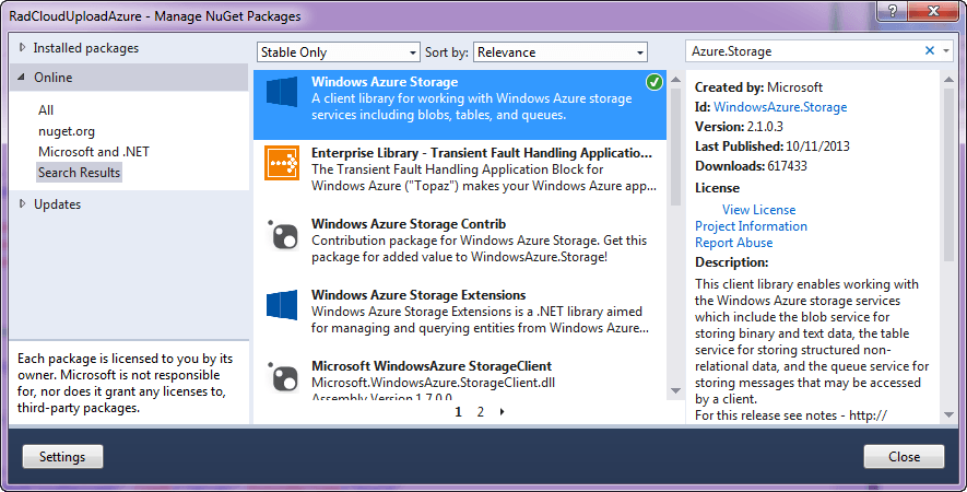 Codeless File Uploading to Windows Azure Storage using Teler