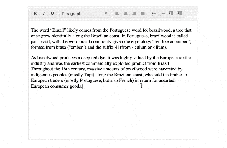 Vue Rich Text Editor Component | Kendo UI for Vue