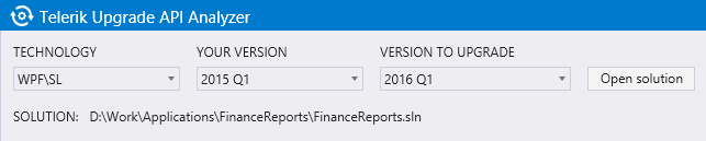 API Analyzer Helps Upgrading Telerik Projects